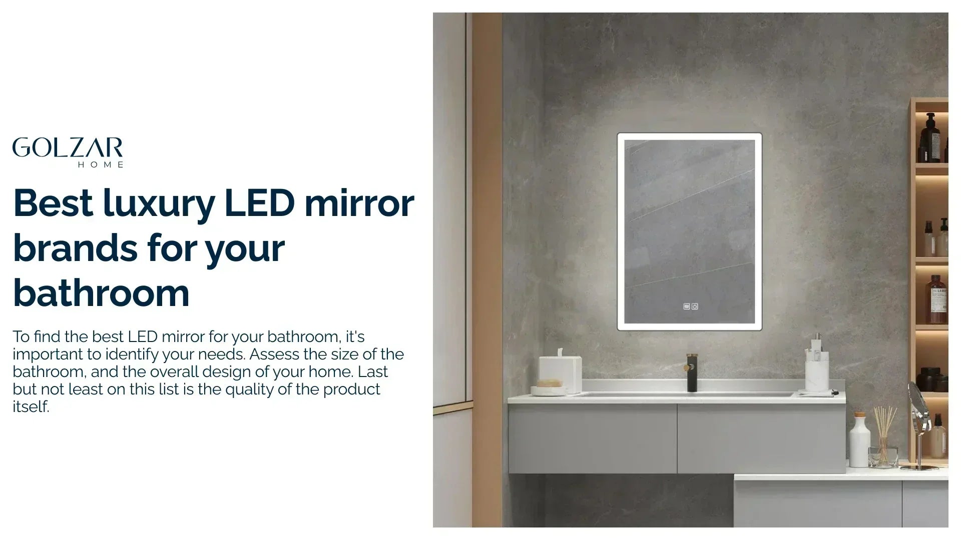 Best luxury LED mirror brands for your bathroom – Golzar Home