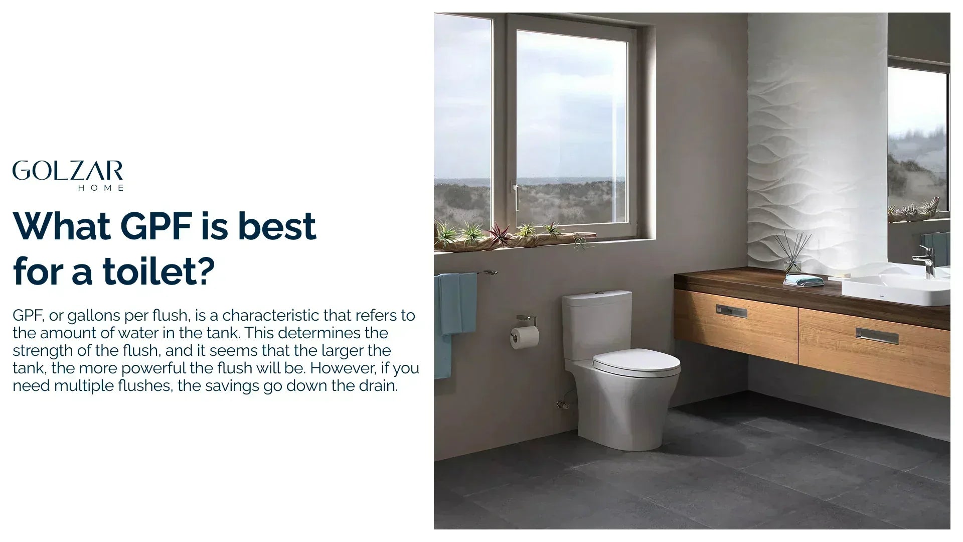 What GPF is best for a toilet? – Golzar Home