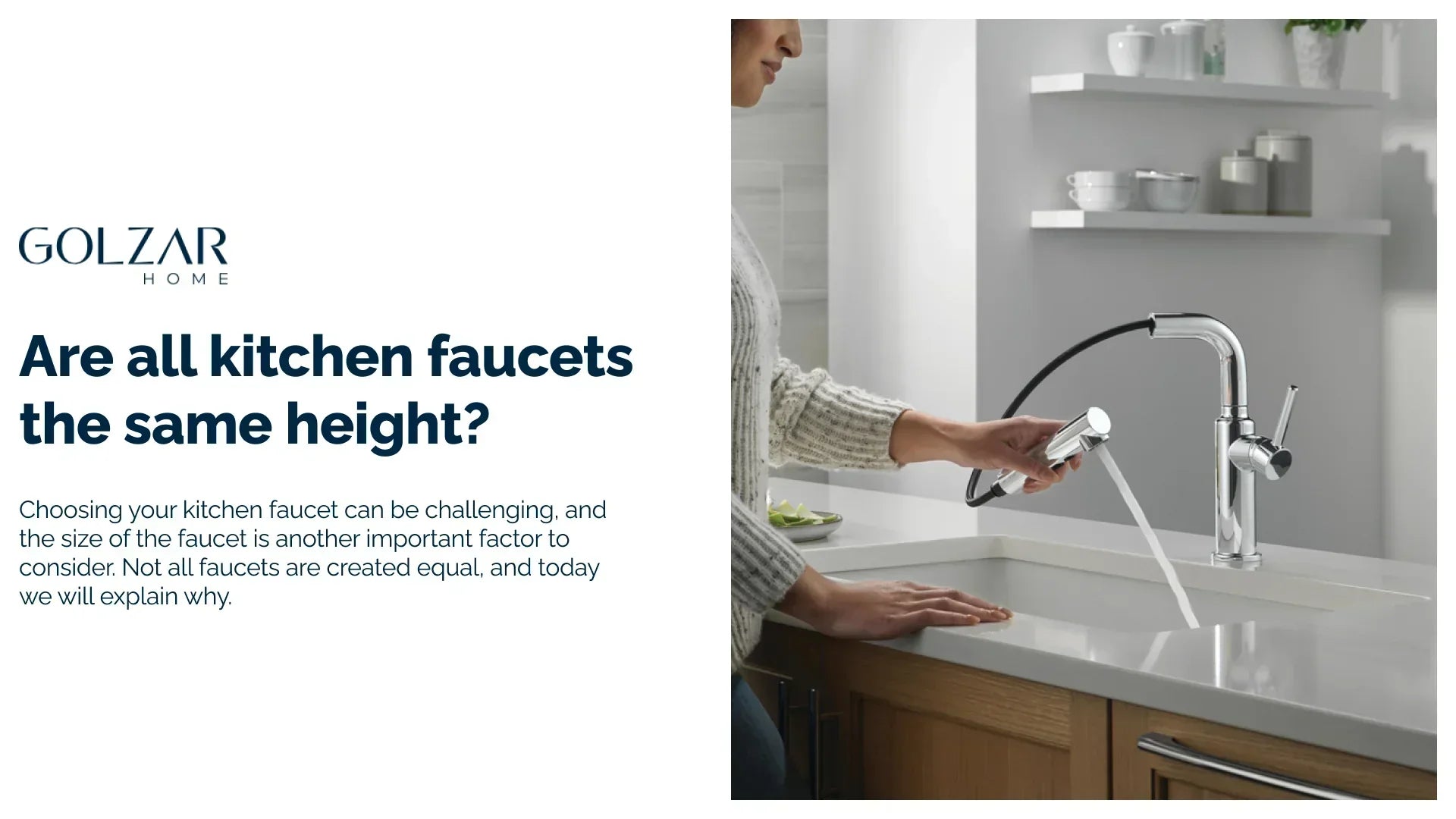 Are all kitchen faucets the same height? – Golzar Home