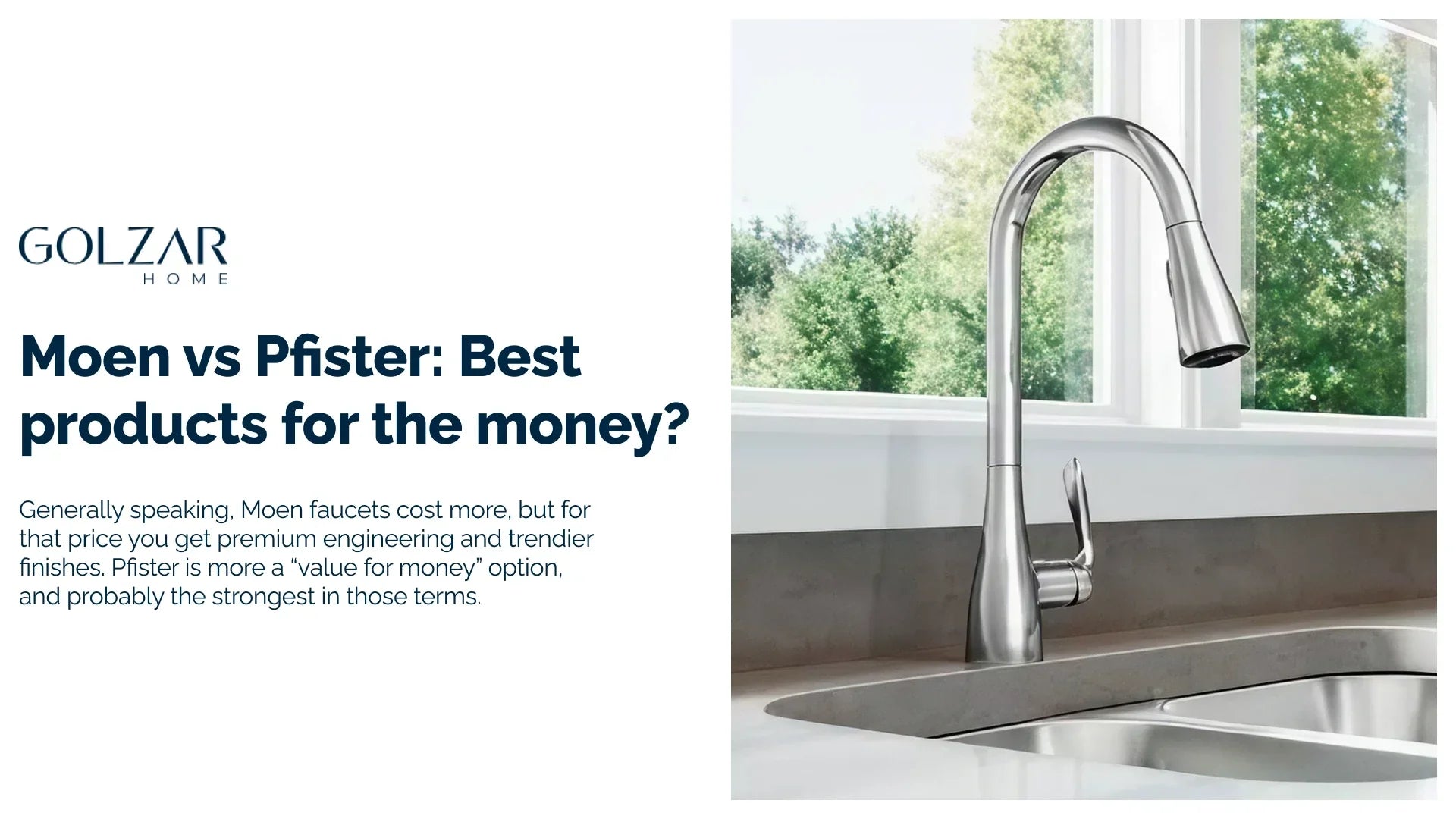Moen vs Pfister: Best products for the money? – Golzar Home