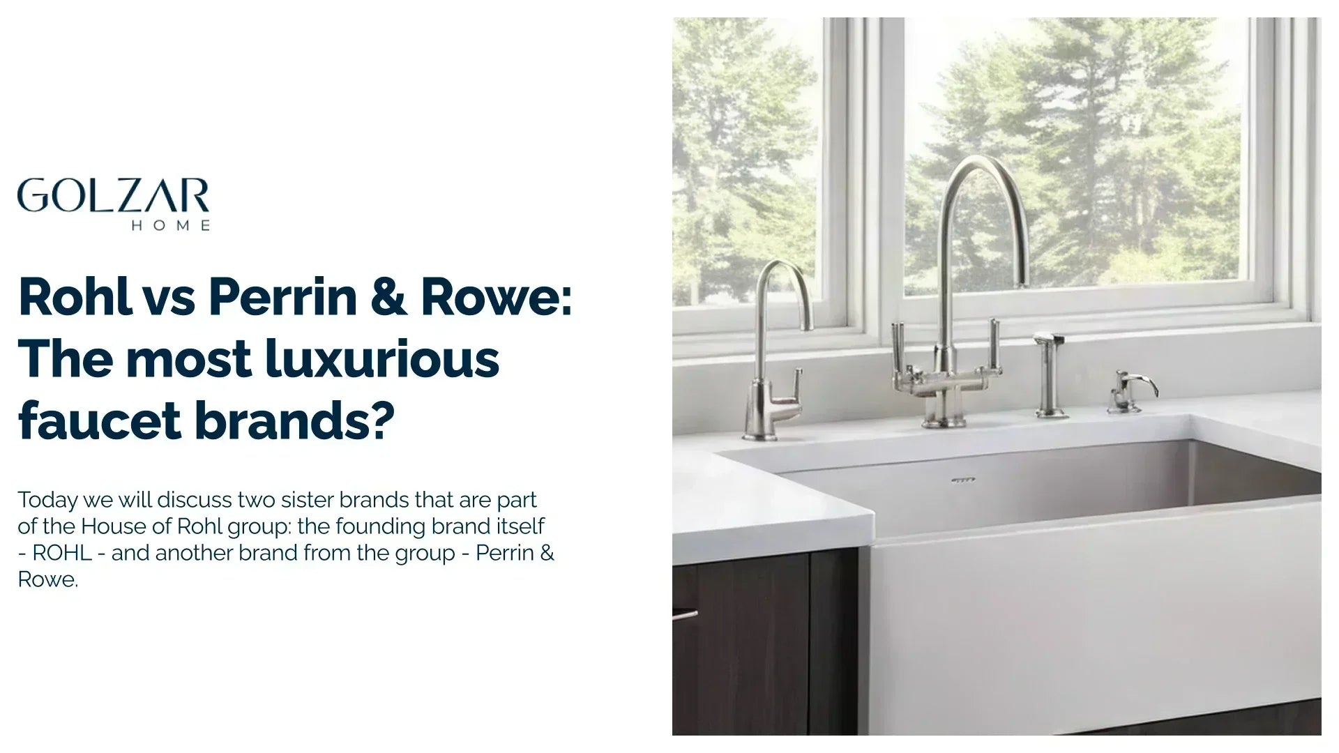 Rohl vs Perrin & Rowe: The most luxurious faucet brands? – Golzar Home